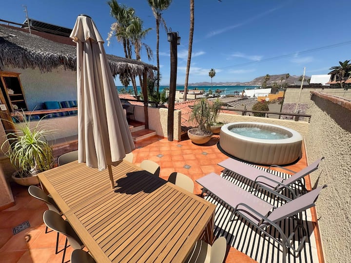 Terraza Con Jacuzzi &Vista Al Mar. Patio - Baja California Sur