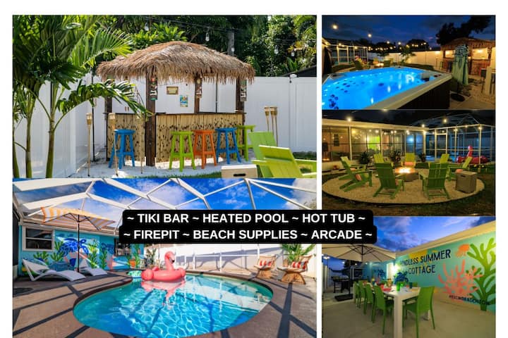 Coastal Escape: Htd Pool~tiki Bar~hot Tub~fire Pit - Bradenton, FL