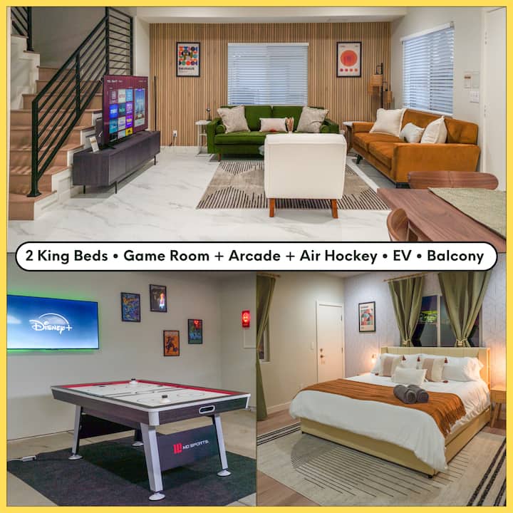 Newly Built Disney Lux Home: Game Room+ev+king Bed - Cypress, CA