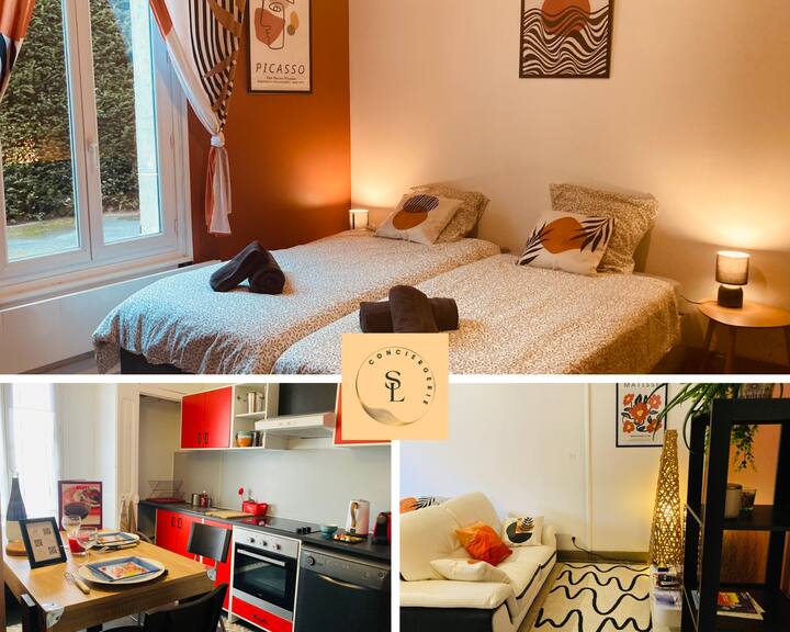 Confort, Parking, Proche Lyon-idéal Couple/travail - Saint-Symphorien-d'Ozon