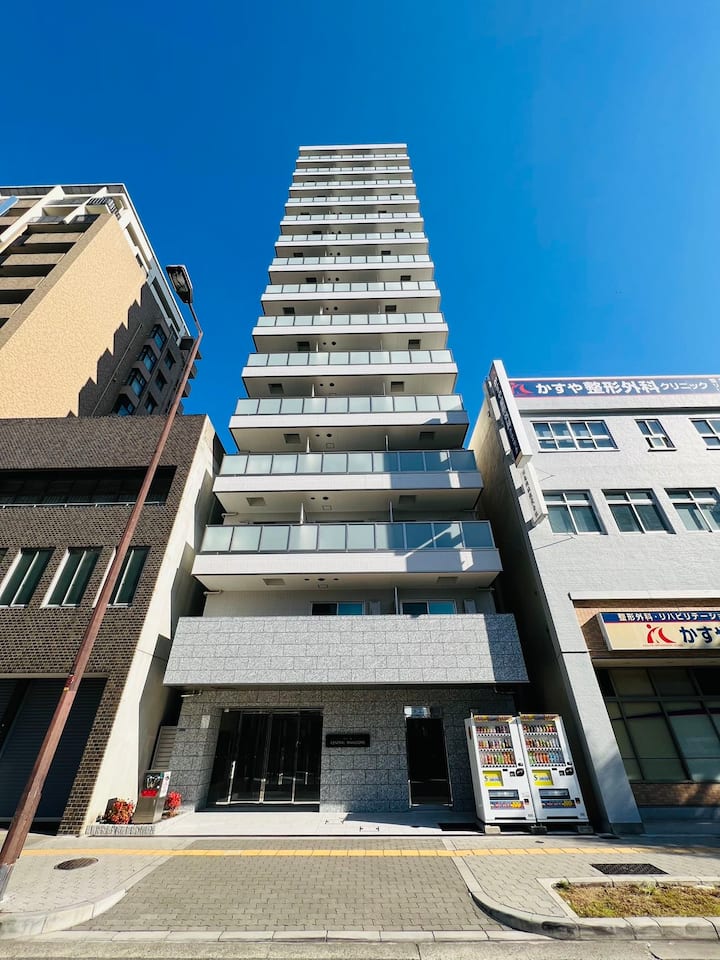 A0558/地铁谷町6丁目站步行1分钟/直达心斋桥车站和天王寺车站/最多2人入住/502 - Osaka