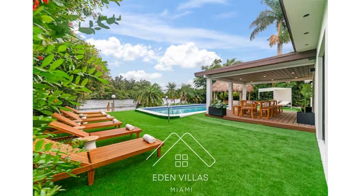 Hermes Inspired | Waterfront Villa | Pool | Tiki - ハリウッド, FL