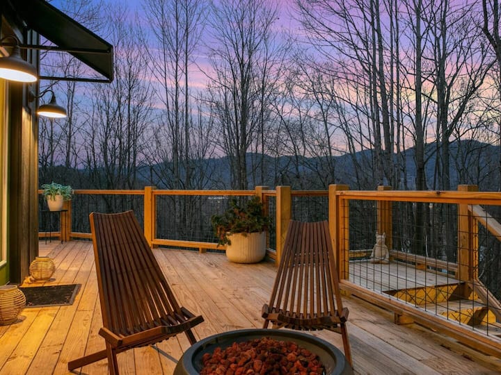 Lux Secluded Home~kingsuites~minstotown~views~spa - Waynesville, NC