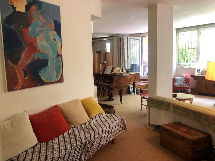 Grand Loft Lumineux Sur Petit Jardin - ibis Styles Paris Nation Cours de Vincennes