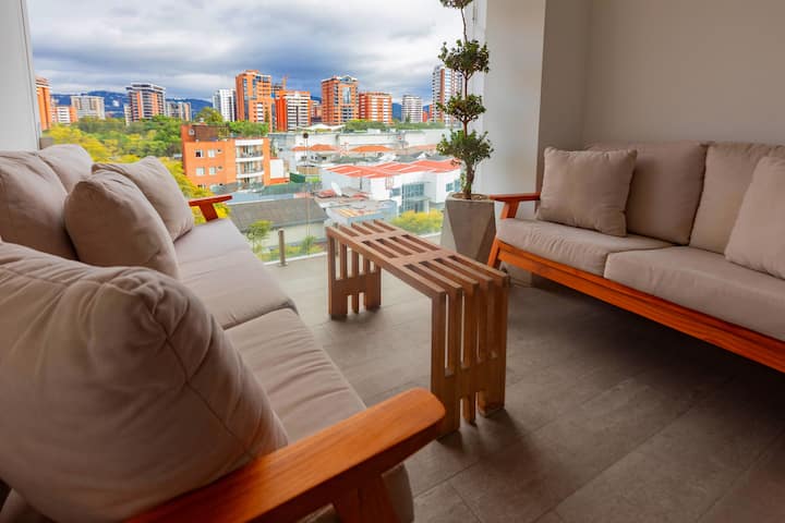 Escapada Perfecta: Vista, Balcon, A/c,near Airport - Guatemala City