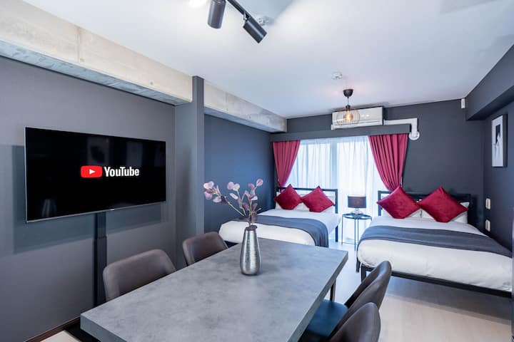 1 Stop To Shinsaibashi/4 Min To Supermarket/201 - Japan