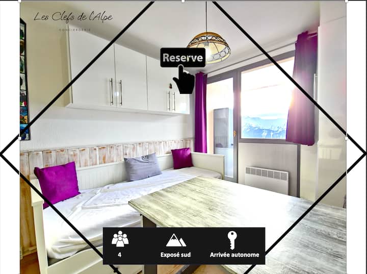 *Idéal Vacances* Plein Sud 4 Personnes* Jolie Vue - Les Deux Alpes, France