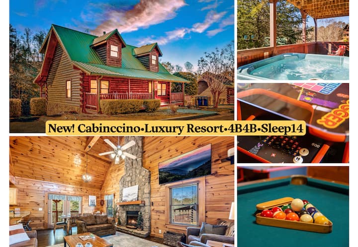 8mintodollywood~arcade&theater~hottub~pond~sleep14 - Sevierville, TN