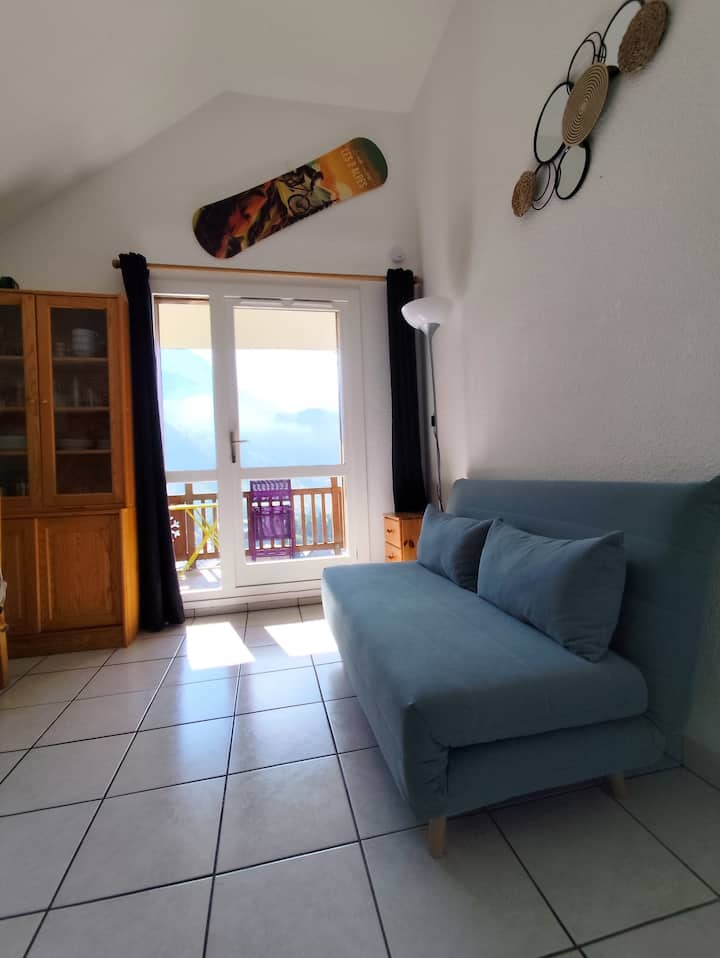 Vue Montagne/centre à Pied/parking Couvert (R95) - Les Deux Alpes