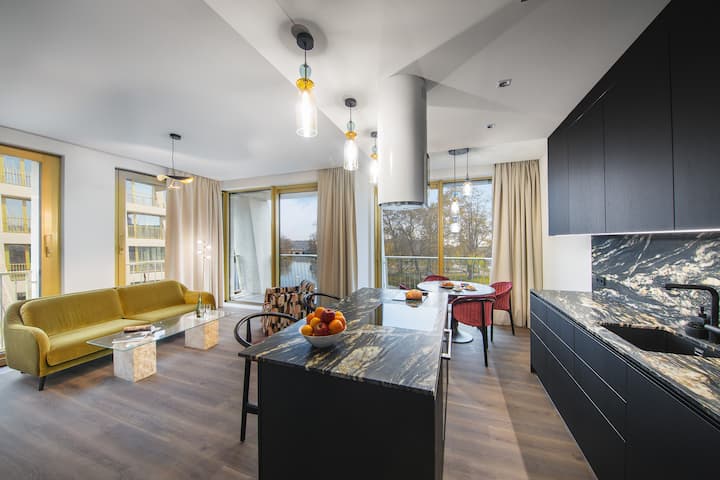Penthouse Nad Odrą Z Balkonem - Wrocław