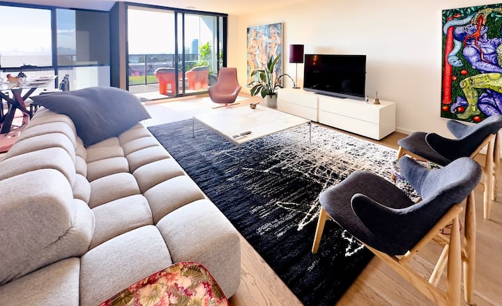 Huge Central Designer Cbd & Bay Facing Apartment - St Kilda