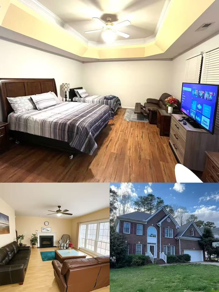 Deluxe Master Br In A Sfh Near Unc, Free Massage - Chapel Hill, NC