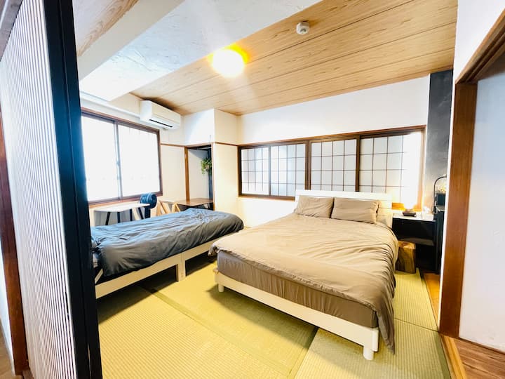 4mins 成増Station/98㎡ 3ldk貸切/max7人/trainview/japandi - Asaka