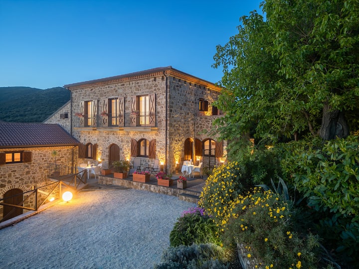 Stone Country House Apartment With Sea View - Castellabate