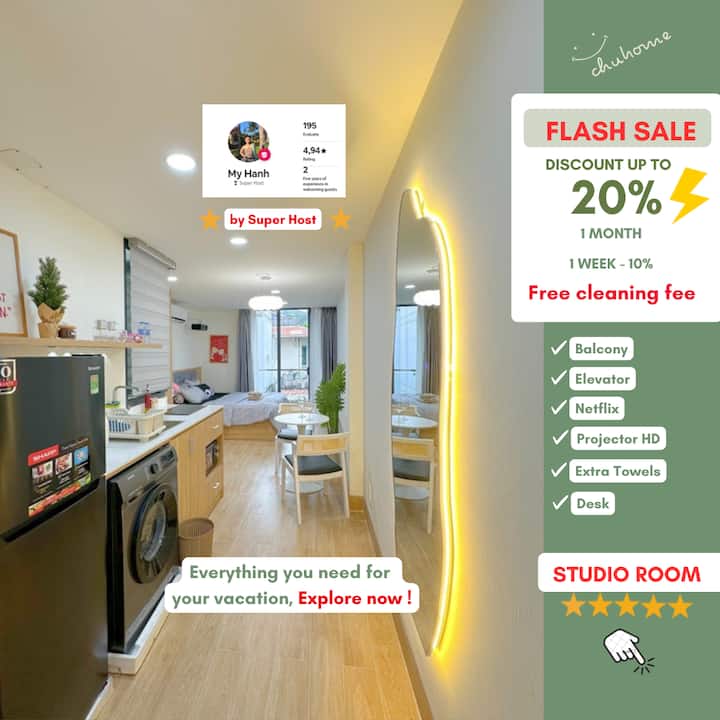 1br Balcony Largestudio,elevator,3min To Bt-market - Ho Chi Minh-staden
