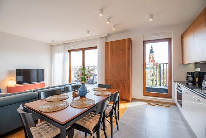 Krystaliczny, 3 Pokoje, Freeparking, Winda - Krakow