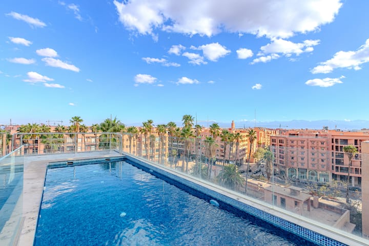 Exclusive Penthouse Marrakech, Jacuzzi & Pool - Marrakech