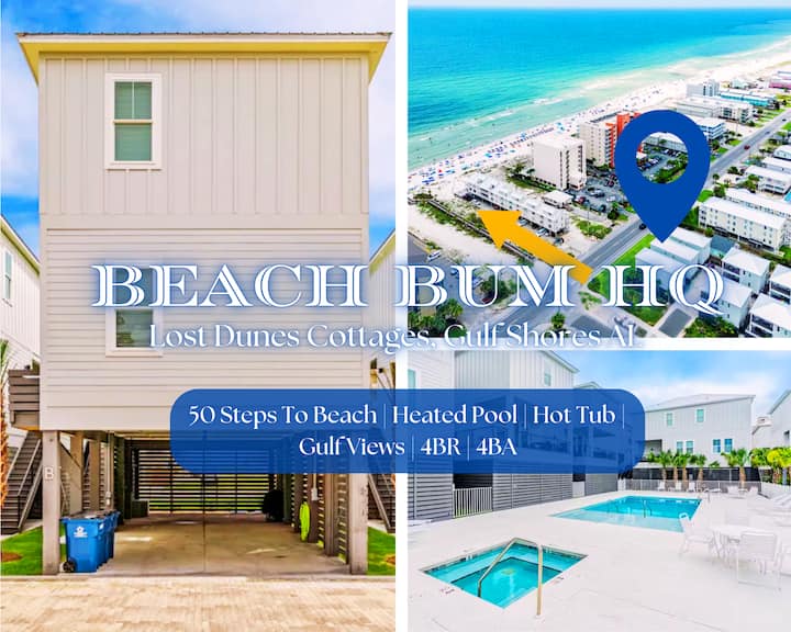 50 Steps 2 Beach*heated Pool*gulf View*hot Tub*4br - Gulf Shores, AL