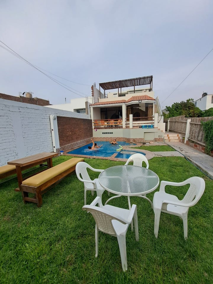 Casa De Playa Con Piscina - Santa Rosa