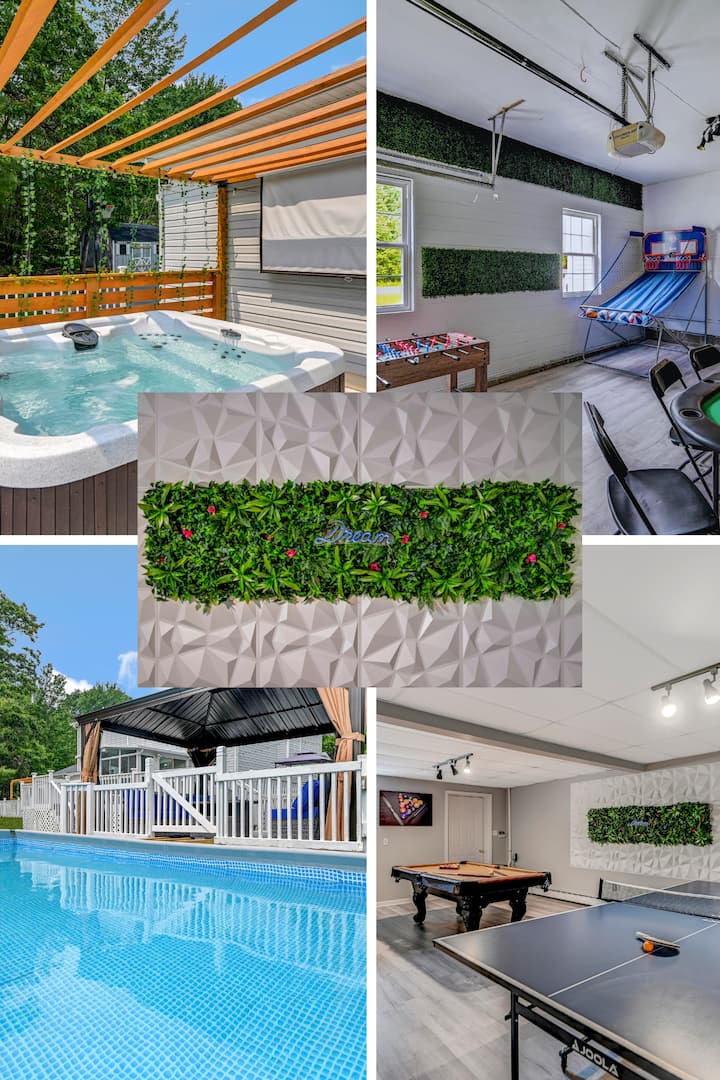 Mini Resort Kalahari & Camelback,hottub,pool,games - 賓夕凡尼亞