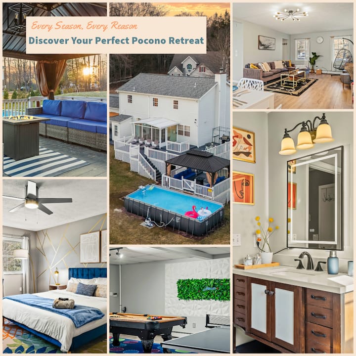 Winter Retreat Near Camelback| Hottub| Table Games - Pocono Lake, PA
