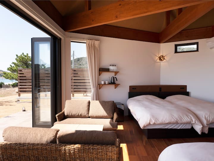 【Ocean Front】outdoor Bath/hoshi/without Meals/4ppl - Yamaguchi