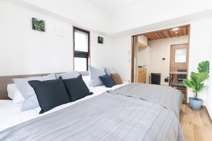 なんば駅3分 黒門市場　道頓堀すぐ近く　Usjも　関西空港から1時間 Ocat(空港バス発着)406 - Osaka, Japan