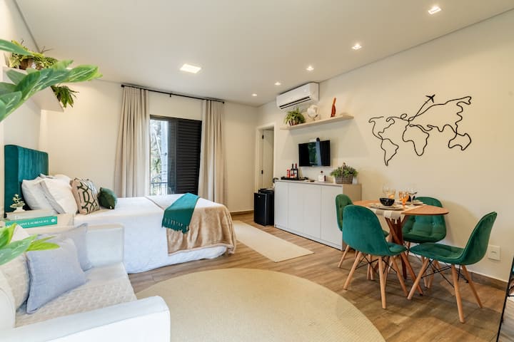 Suíte Refugio • Vista Praça • 300m Fontana Trevi - Serra Negra