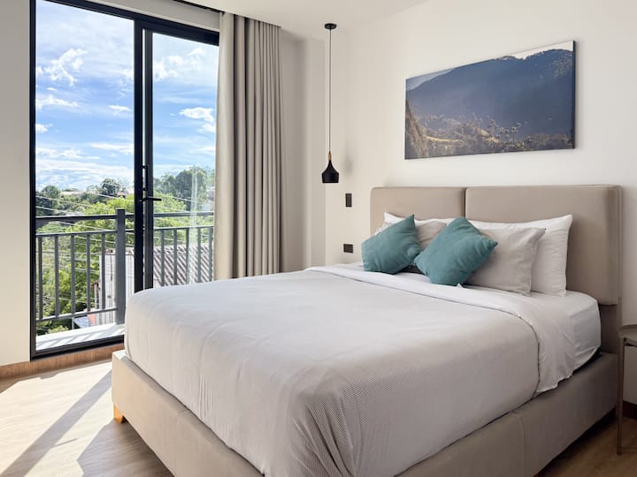 Amplio Apt Con Balcones Y Atardecer Espectacular - Salento, Colombia