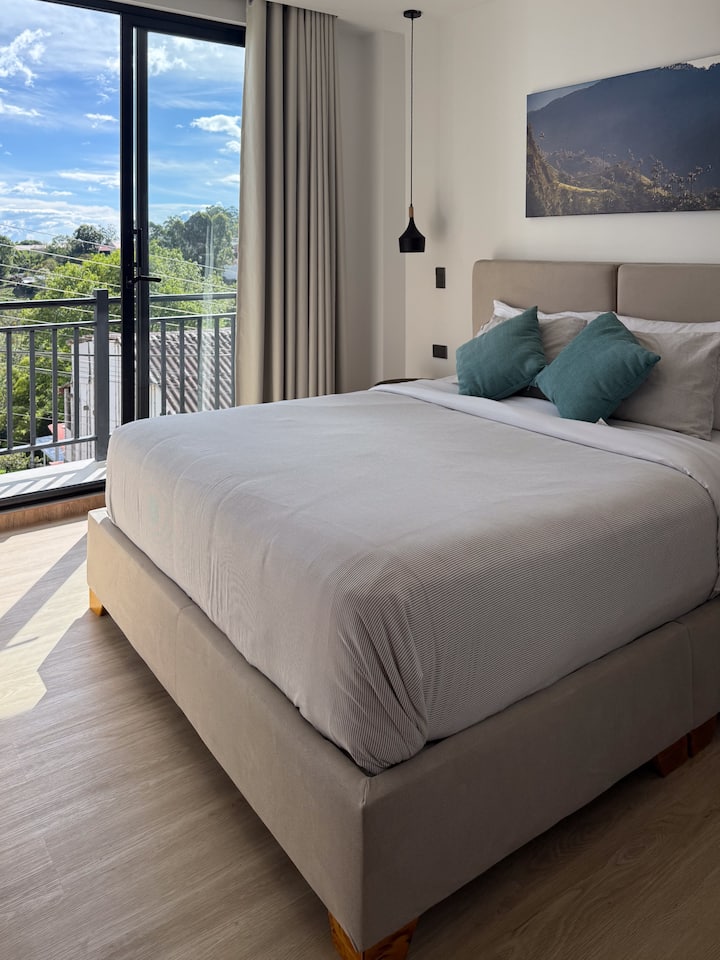 Amplio Apt Con Balcones Y Atardecer Espectacular - Salento, Colombia