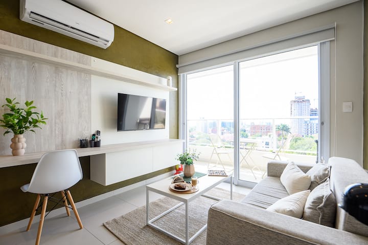 Apartamento Con Balcón Amplio - Asunción