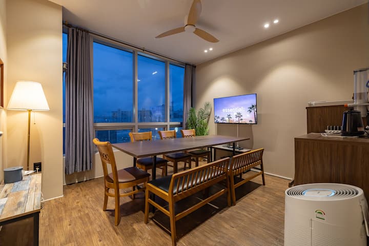 #10월 특별할인#광안리10초#30평독채#브라운하우스 #방4 #침대6 #각방 에어컨 - Busan