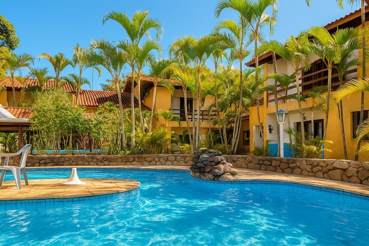 300 M Da Praia, Perto De Tudo, Piscina, Ar Condici - Caraguatatuba