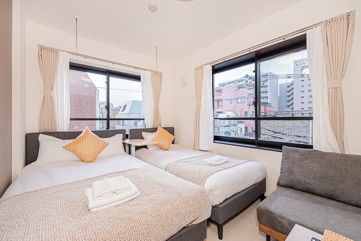 2 Beds Apt W/ Wifi Near Skytree, Easy To Transport - Tokyo