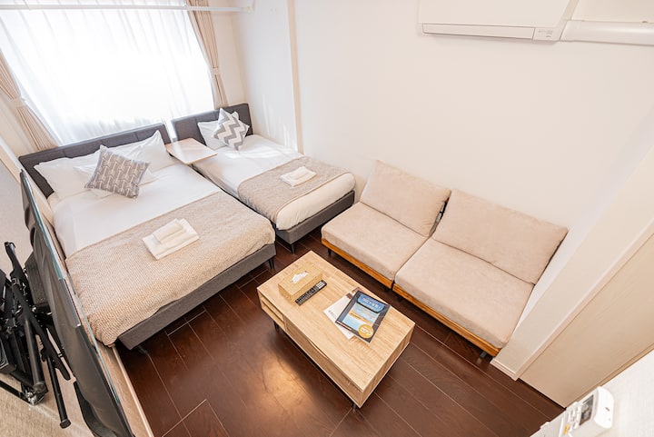 2 Beds Apt W/ Wifi Near Skytree, Easy To Transport - Asakusa