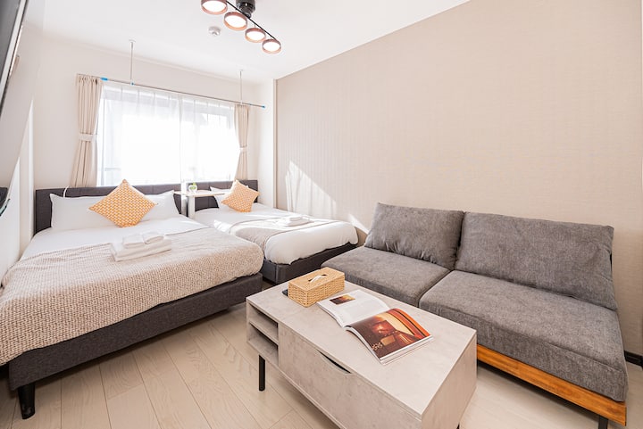 2 Beds Apt W/ Wifi Near Skytree, Easy To Transport - Asakusa