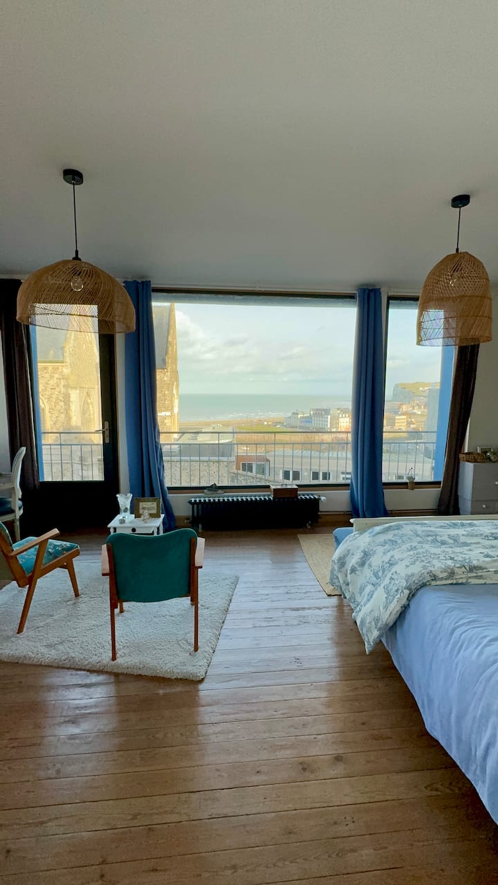 La Maison Bleue, Terrasses Et Vue Panoramique Mer - Mers-les-Bains
