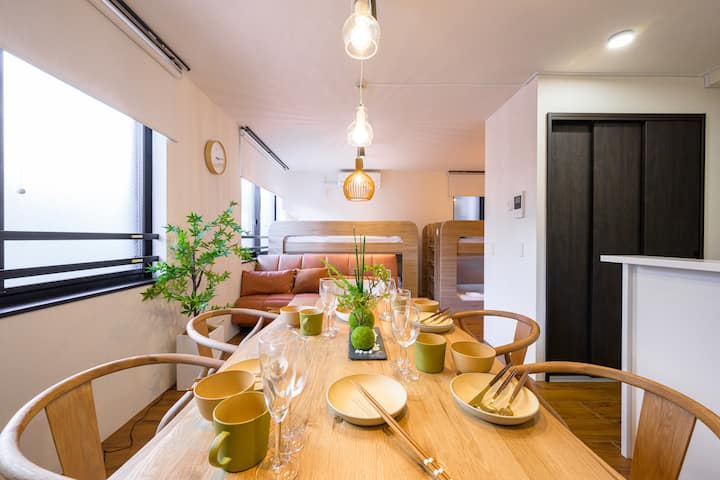 スカイツリー徒歩5分|201号室|新築マンション|8名|グループ向け - Akihabara