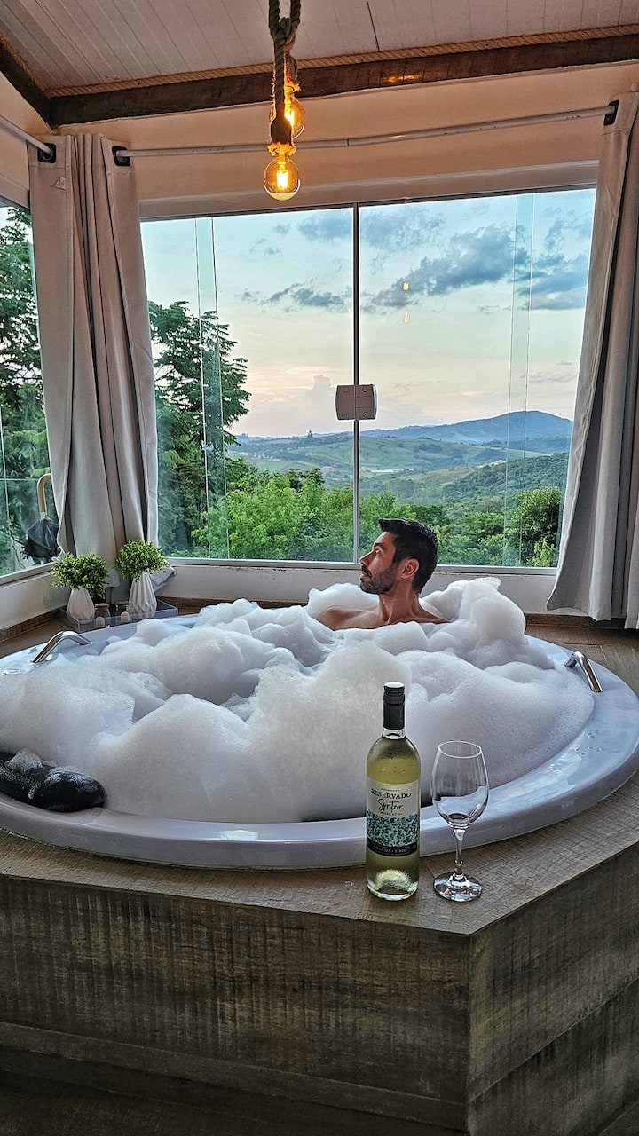 Chalé Com Piscina Aquecida Lareira E Jacuzzi - Brazil
