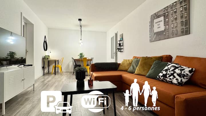 "L'atelier" F3, Terrasse,2chambres, Garage Inclus - Altkirch