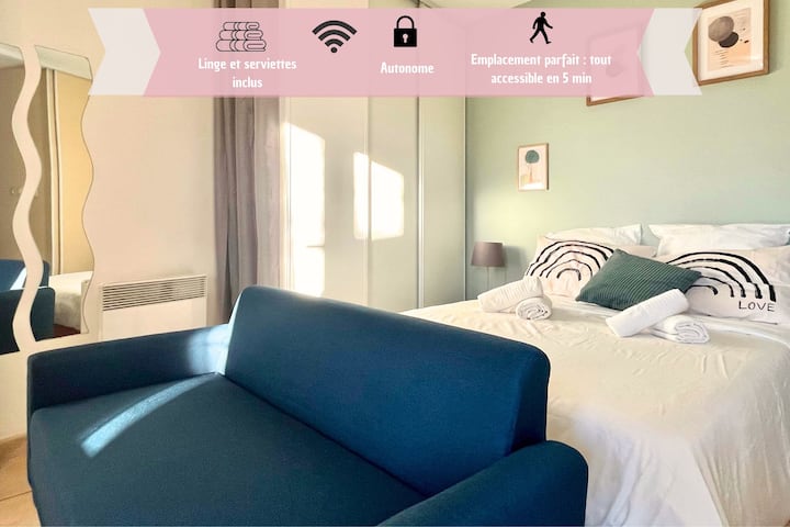 Studio Revy 1 – Confort & Equipé– Proche Thermes - Commentry