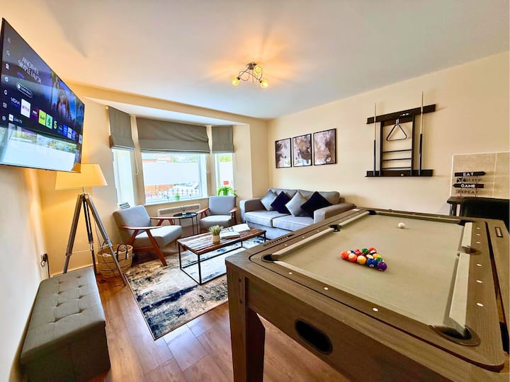Pool Table House 5min City Centre + Free Parking - Newcastle upon Tyne