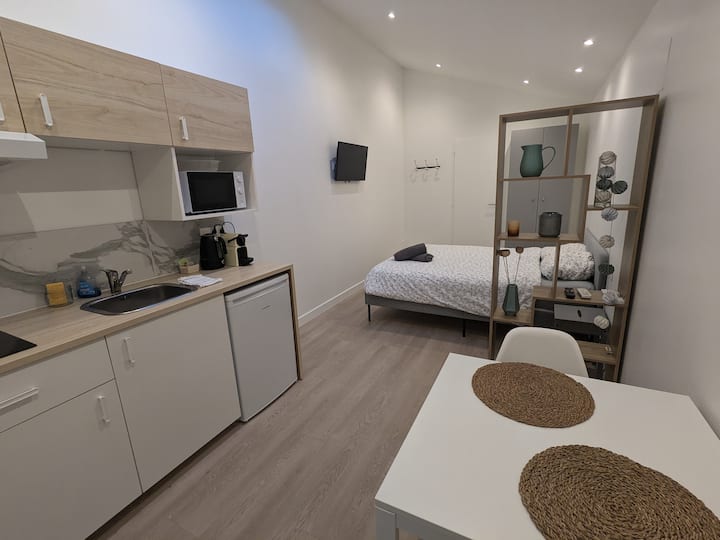 Studio Indépendant Cocooning Lumineux Tout Confort - Bayonne