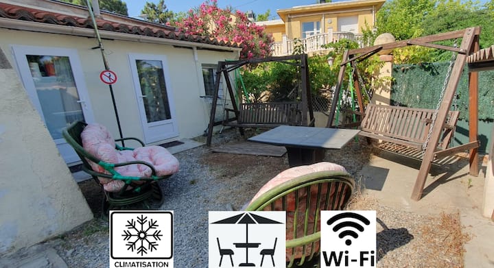 Chambre + Jardin Privé 1-4 Couchages, Plage à 90m - Argelès-sur-Mer