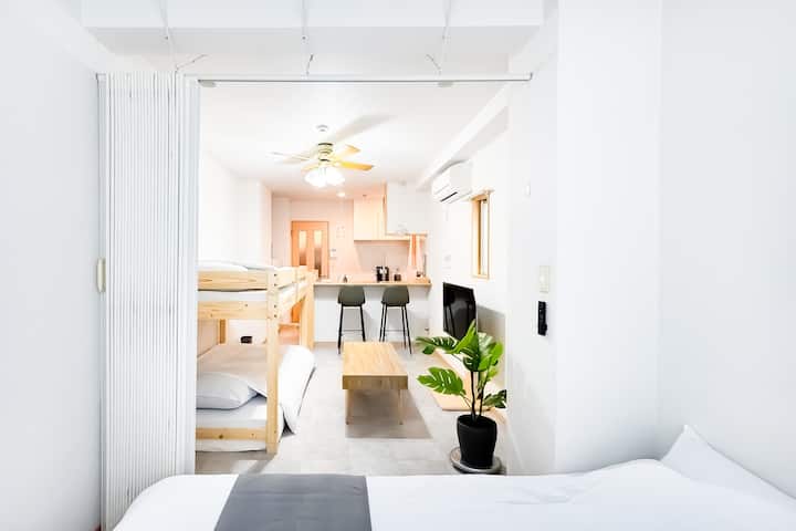 登るホテル Stairs Hotel 203 / 長期滞在に最適な1R /ろっぽんまつ駅徒歩4分 - Fukuoka