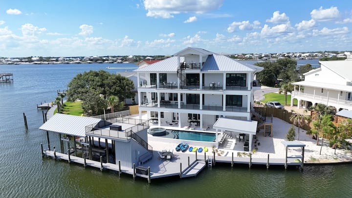 Brand New 7bd Beach/bay, Htd Pool, Hot Tub W/dock - Perdido Key, FL