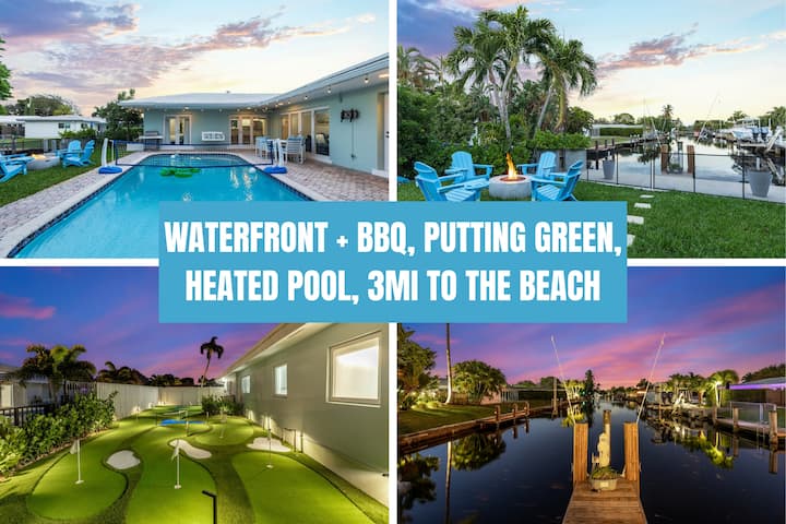 Dunes Mini Put *Waterfront W/pool | 3 Miles To Bch - Pompano Beach, FL