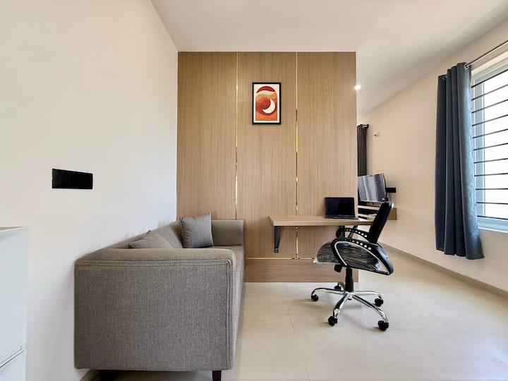 1bhk Roof-topac | Balcony | Kitchen @Fortale Prime - Bengaluru