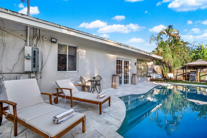 Las Olas Heated Pool House 4br*new*near Hard Rock - Fort Lauderdale, FL