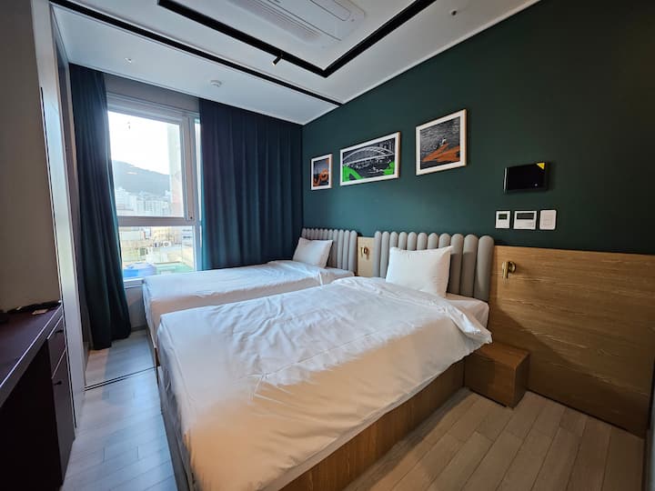 남포동숙소/자갈치역1분/오픈반값특가/포차거리1분/국제시장5분/깡통시장5분/짐보관 #St3 - Busan